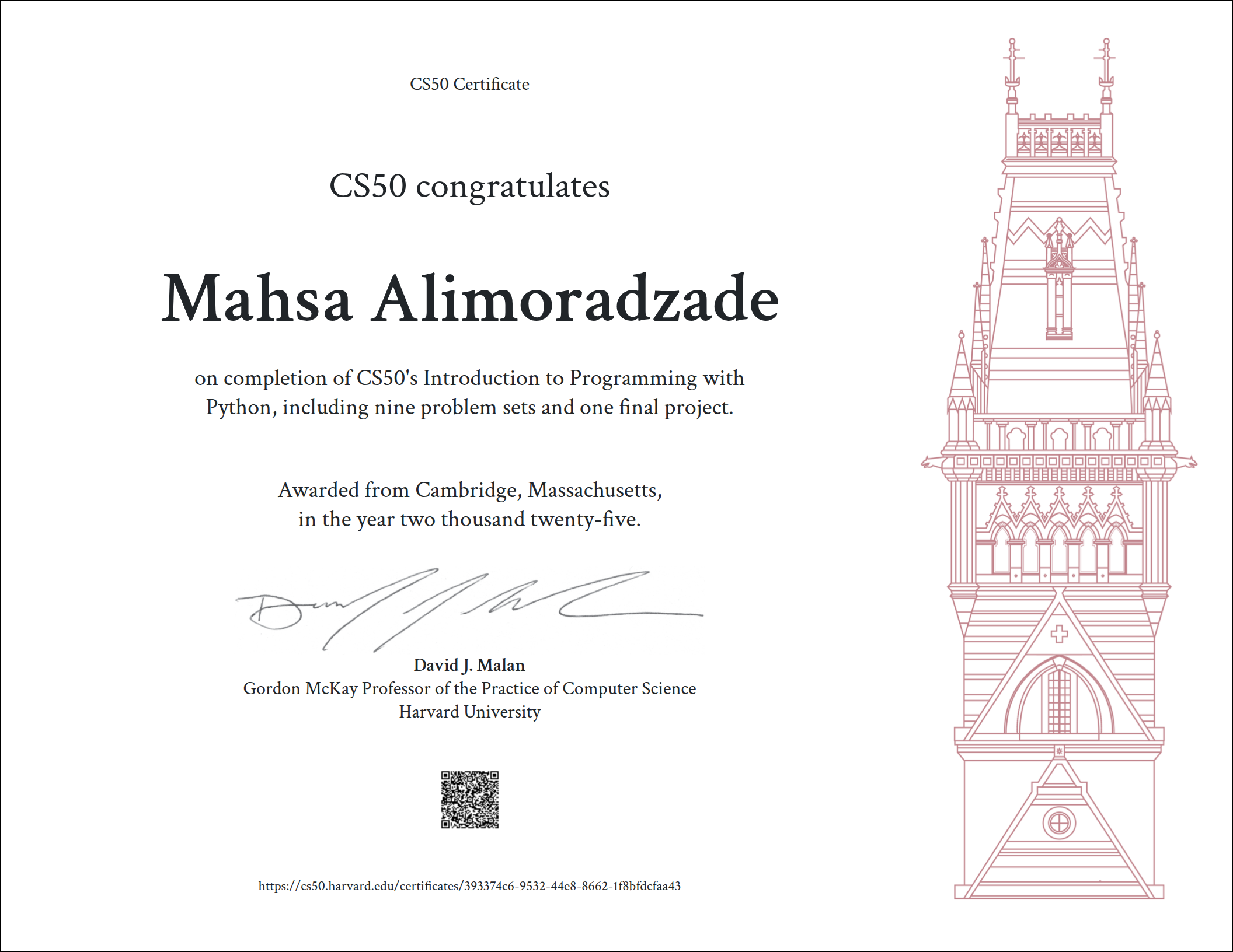 GitHub - theysaymahsa/cs50-python-certificate: My CS50's Introduction to Programming with Python ...