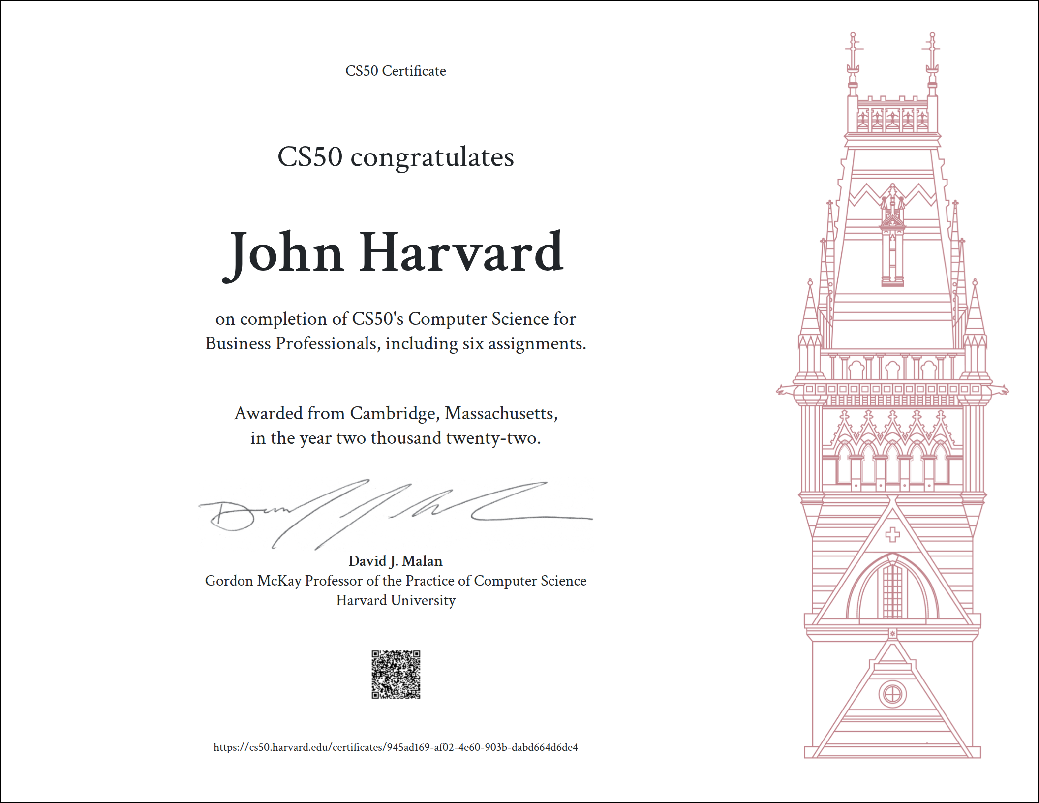 CS50 Certificate CS50 s Computer Science For Business Professionals CS50 Certificate CS50 s Computer Science For Business Professionals